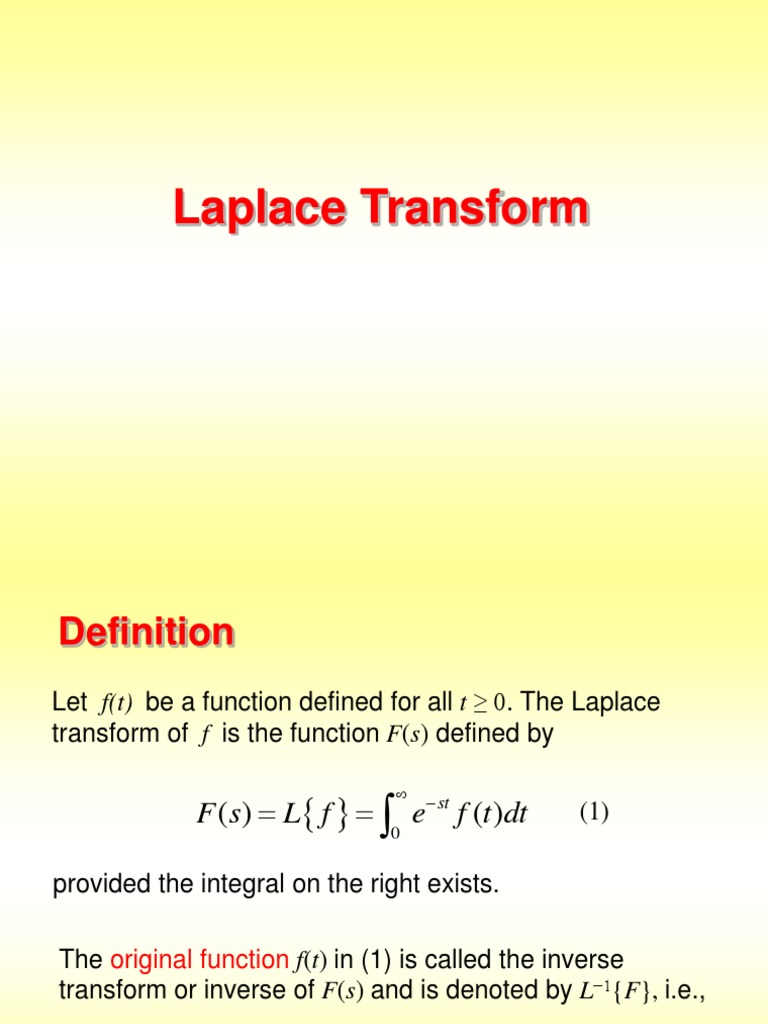 Laplace Transform | PDF | Trigonometric Functions | Sine