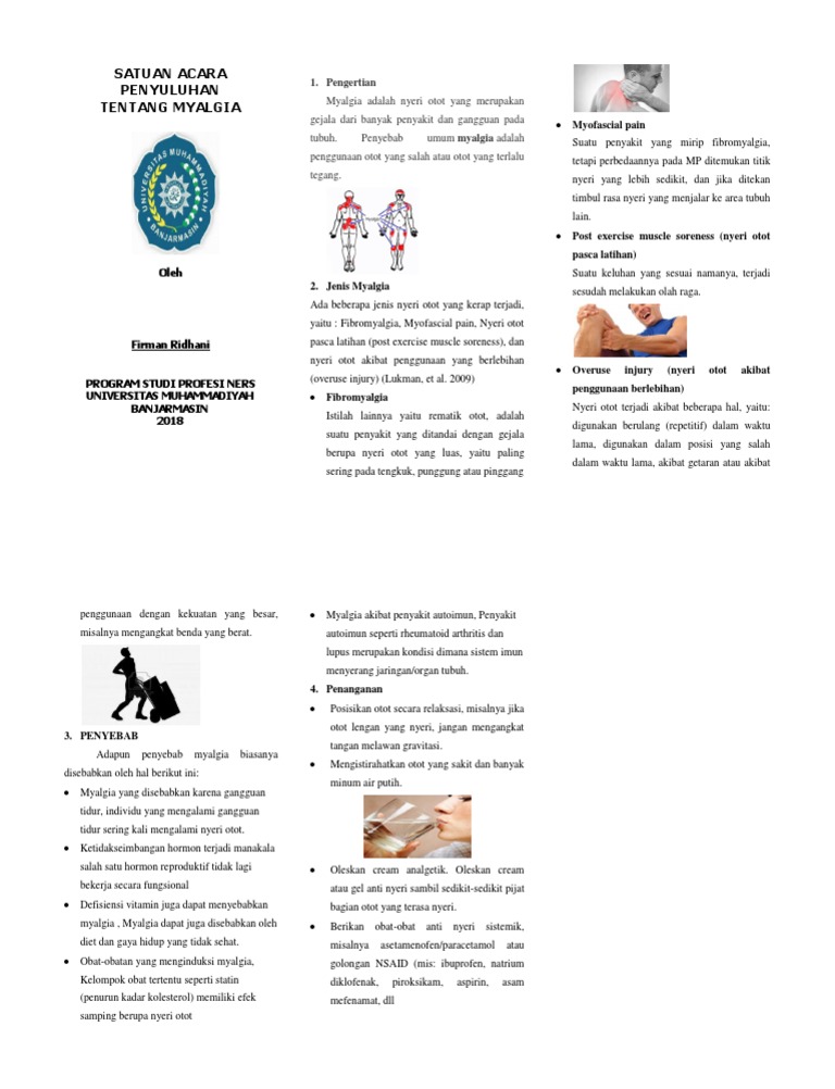 Leaflet Myalgia Fix | PDF