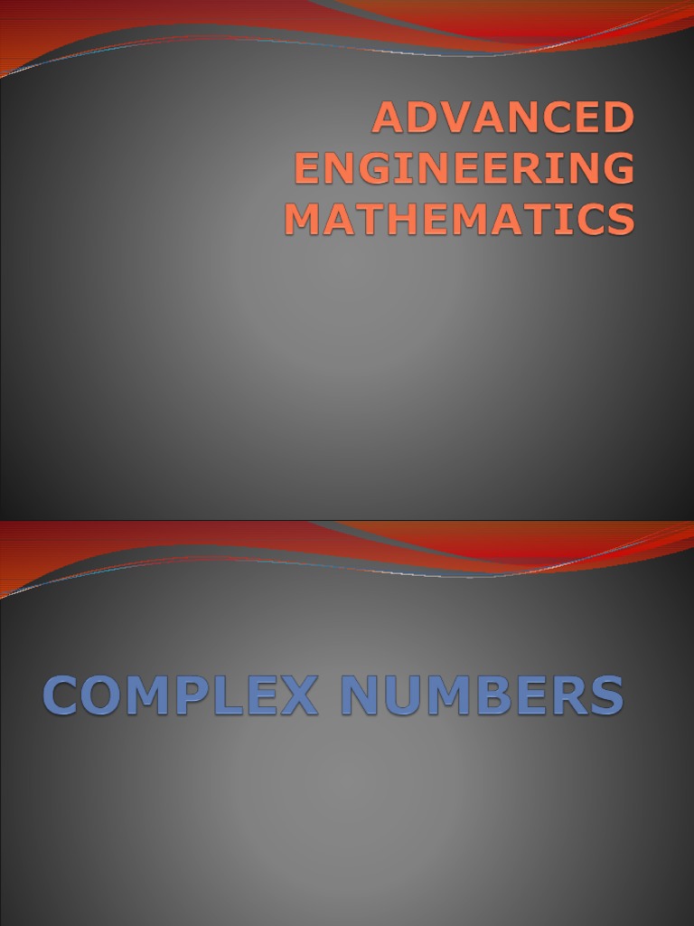 Advanced Engineering Mathematics Problems | PDF