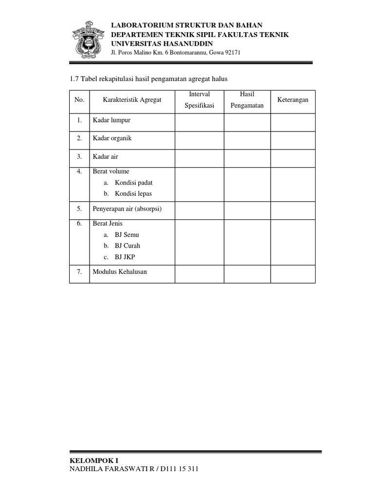 Tabel Rekapitulasi Fix Nad | PDF