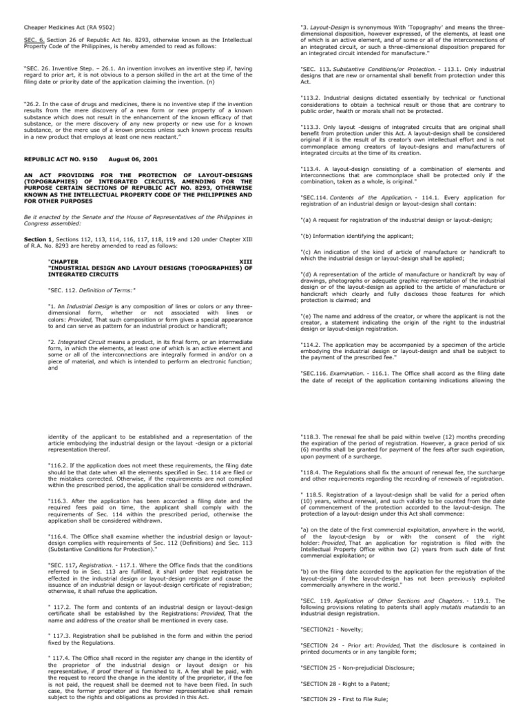 Patents Special Laws | PDF | Glossary Of Patent Law Terms | Patent