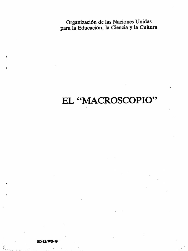 050124sb EL MACROSCOPIO DE JOEL DE ROSNAY PDF | PDF