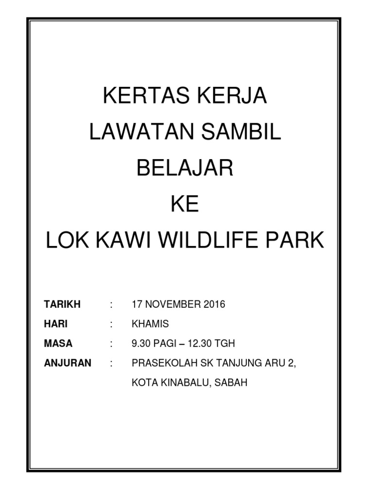 Kertas Kerja Zoo | PDF