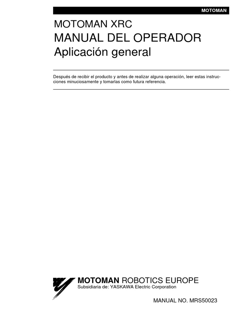Manual Robot | PDF | Robot | Robótica