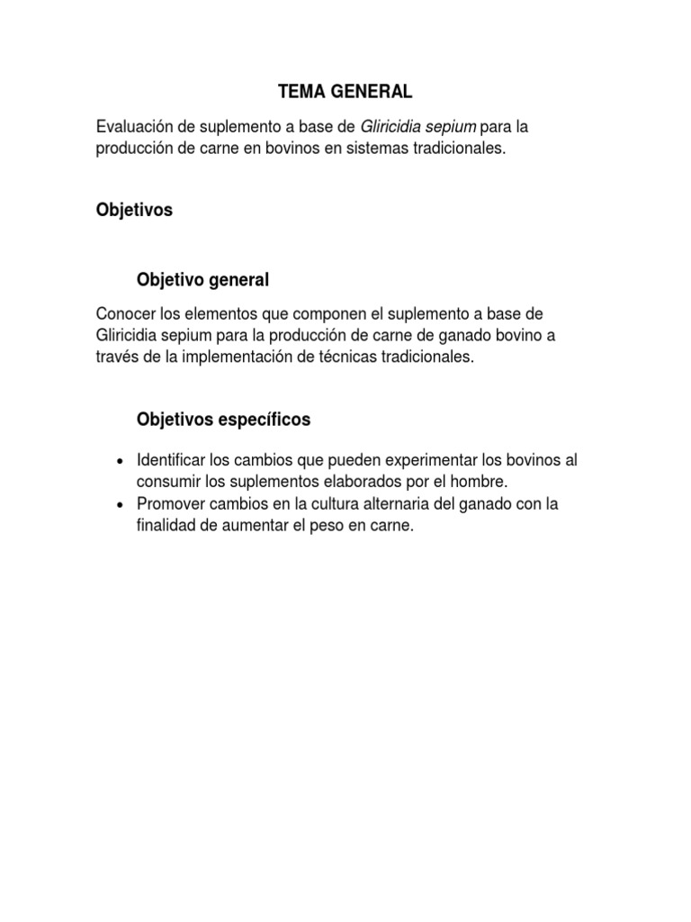 Tema General | PDF | Vacas | Carne