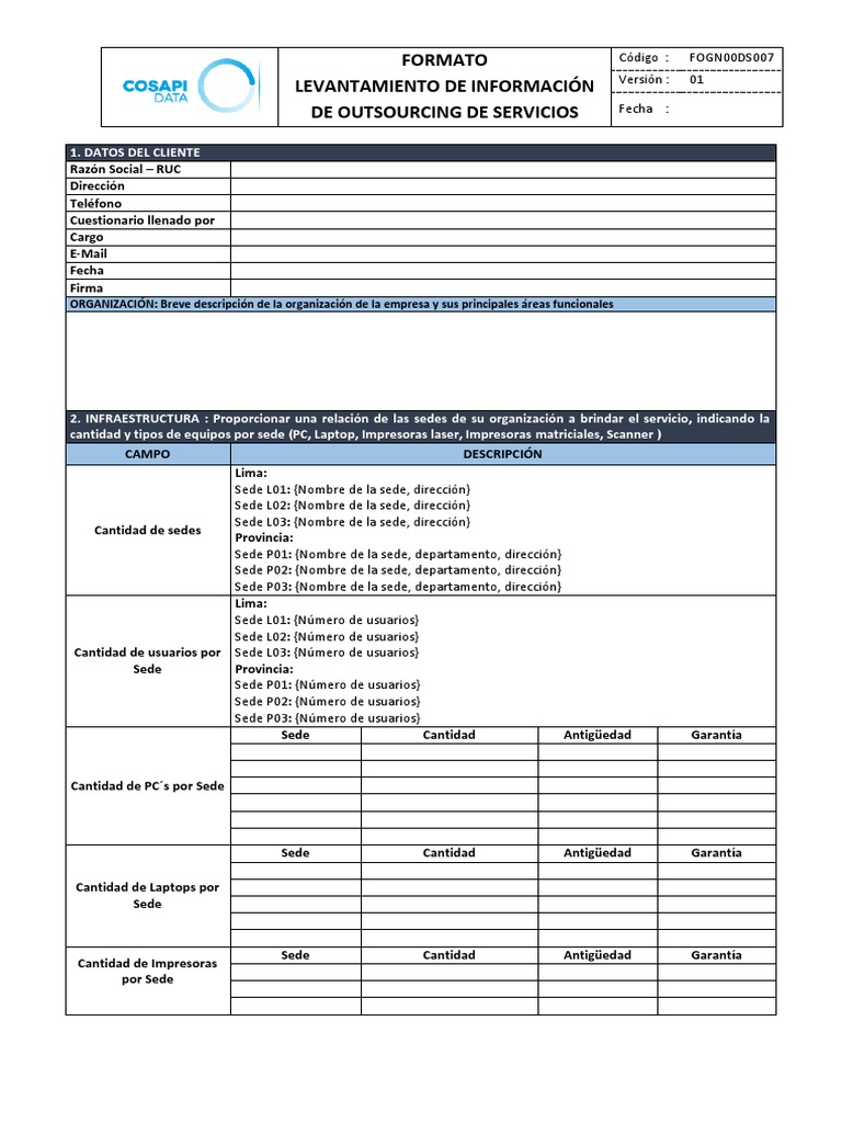 Levantamiento de Informacion Mesa de Ayuda | PDF | Mesa de ayuda | Informática