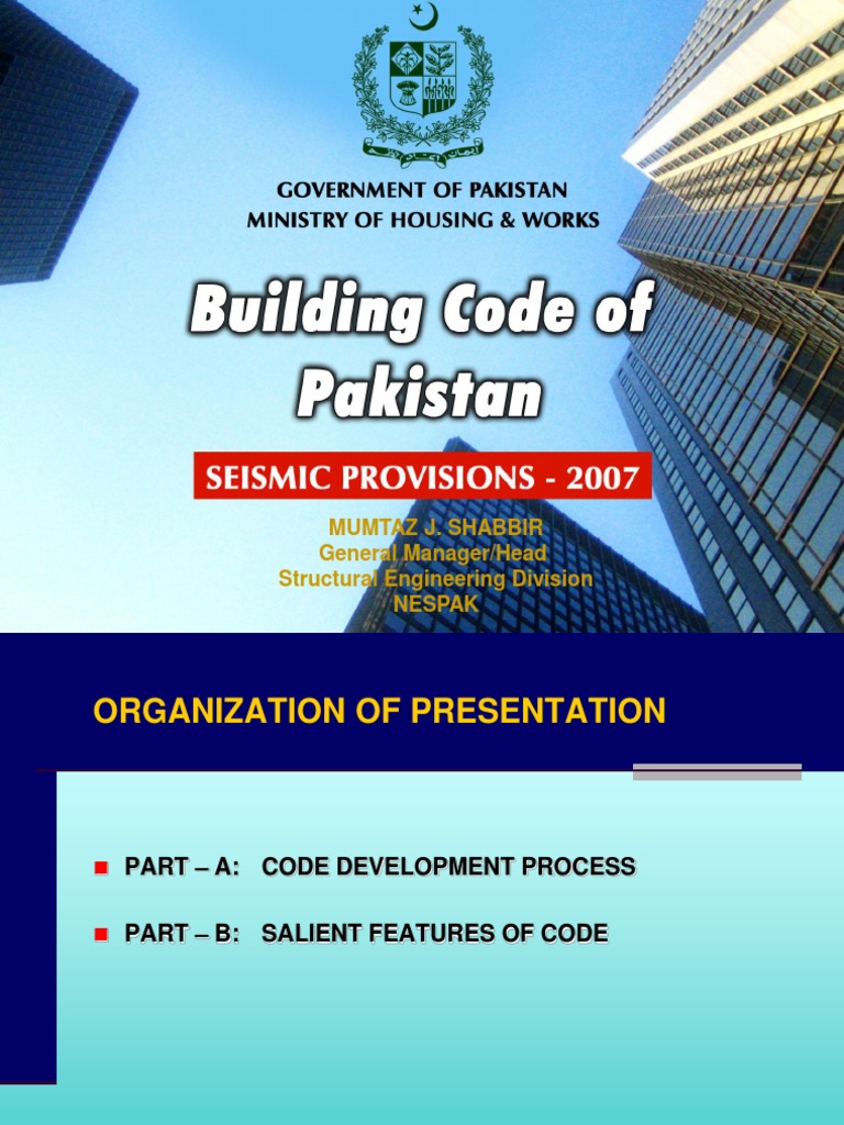 Pakistan Building Code Development 2023 | PDF