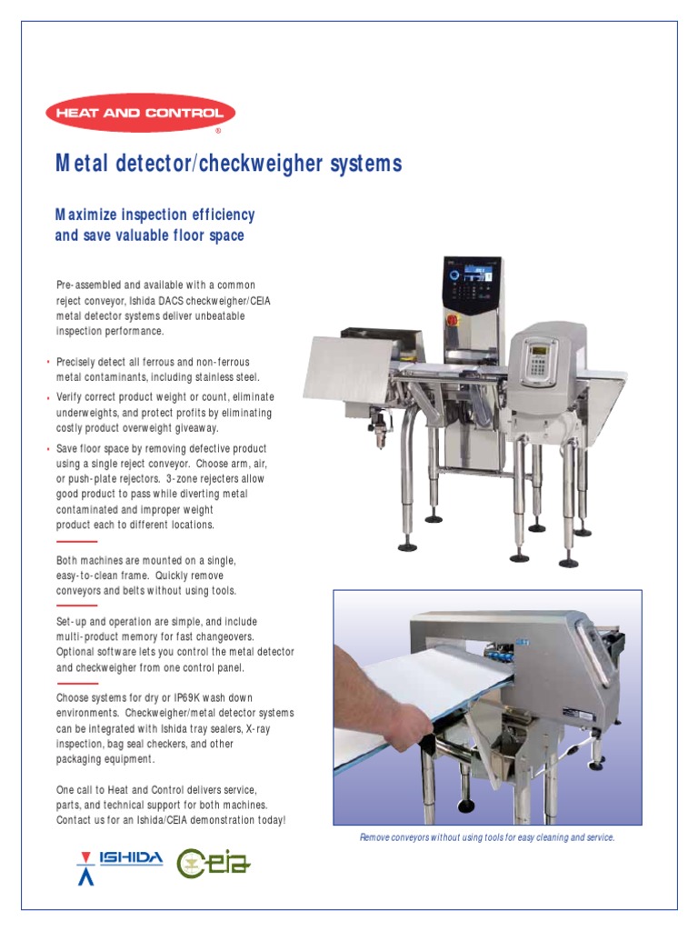Combination MD and Checkweigher Systems | PDF | Industries ...