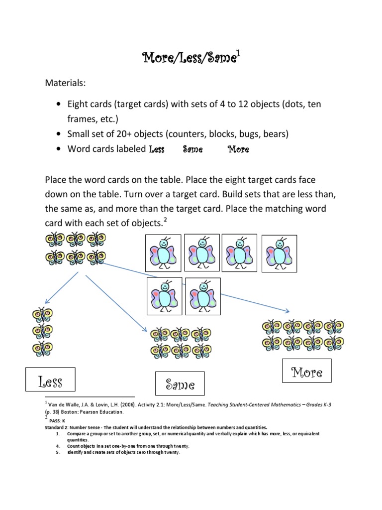 More or Less Cards 1684 | PDF