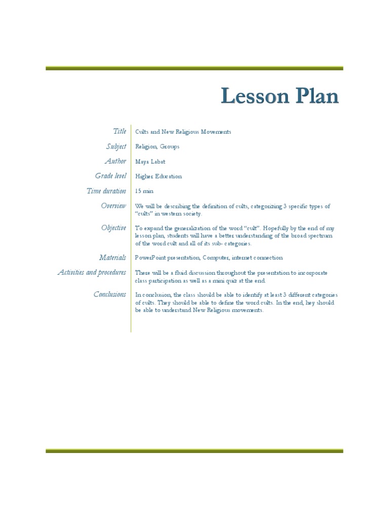 Lesson Plan 280 Multicultural | PDF