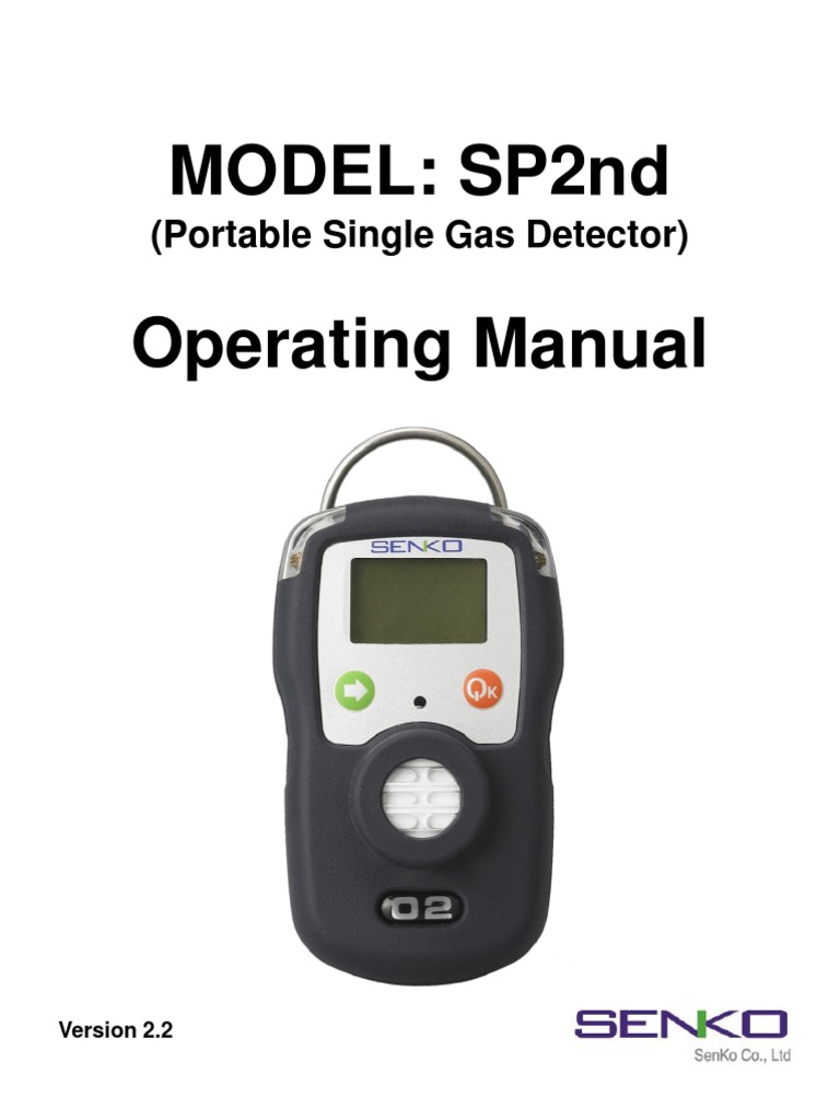 01.SP2nd Manual v2.2 English | PDF | Carbon Monoxide | Calibration
