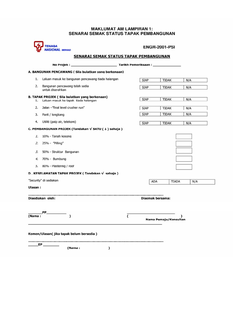 Substation Checklist TNB | PDF
