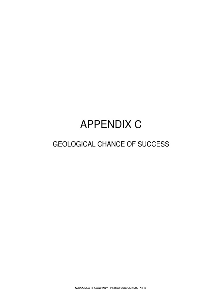 Geological Chance of Success | PDF | Petroleum Reservoir | Fault (Geology)
