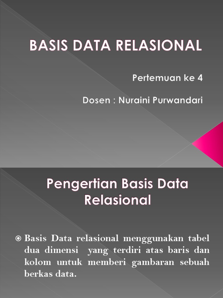 Pengantar Basis Data Relasional | PDF