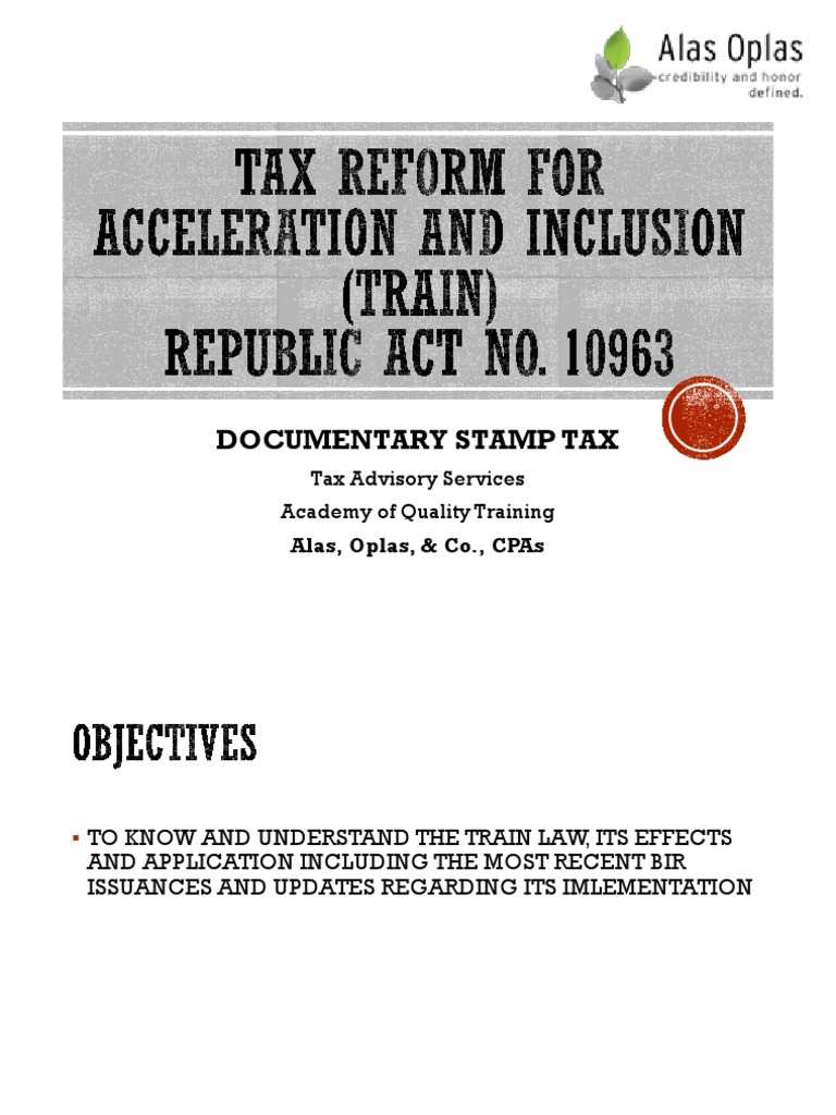 Documentary Stamp Tax Overview 2024 | PDF | Taxes | Deed