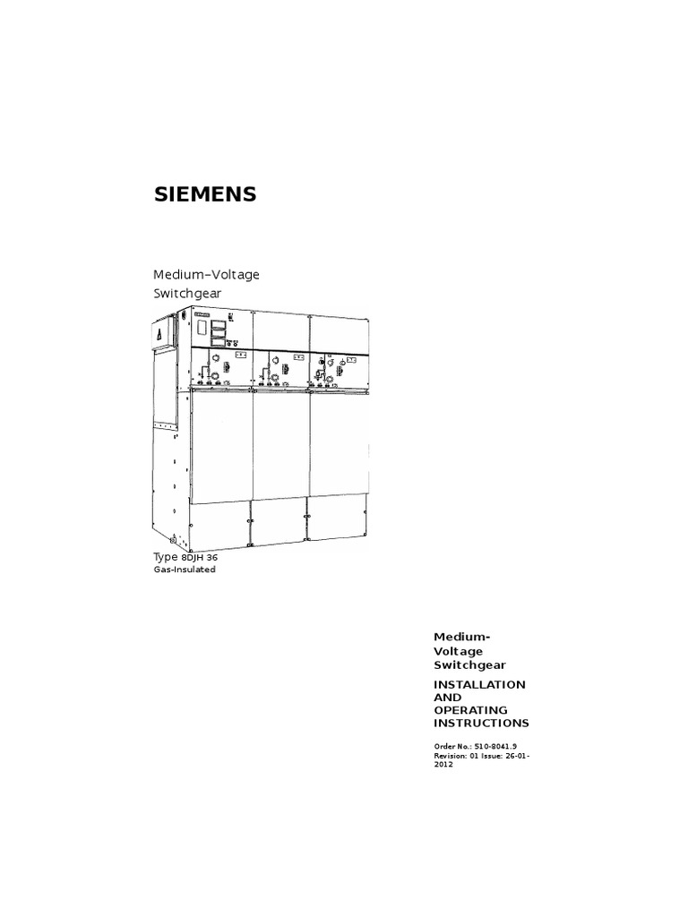 SF6 Postrojenje Siemens SRP | PDF | Personal Protective Equipment | Safety