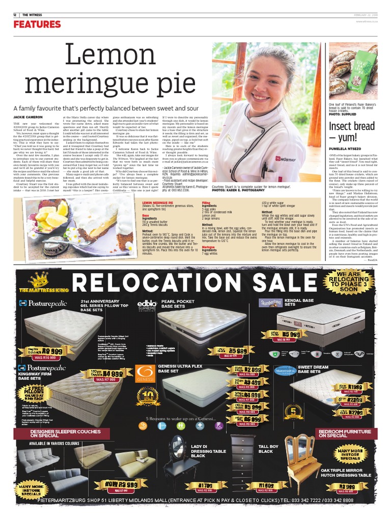 Courtney Lemon Meringue | PDF | Meringue | Egg As Food