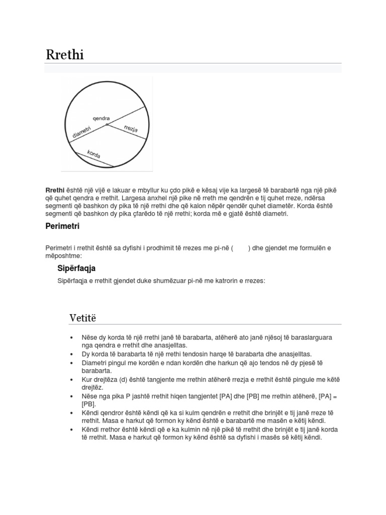 Rrethi | PDF