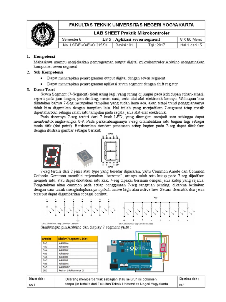Labsheet 05 Arduino | PDF