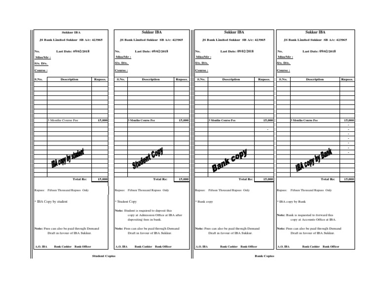 Challan | PDF | Banking | Banks