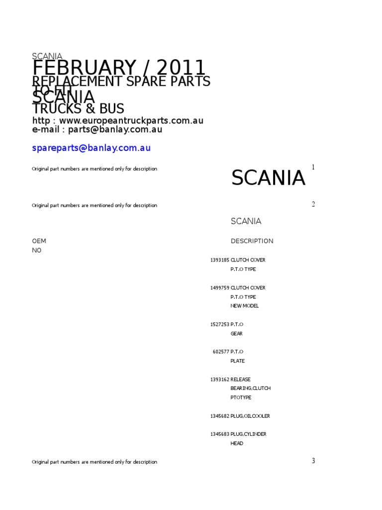 Scania C Catalogue | PDF | Product Introductions | Automotive Industry