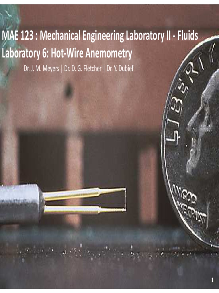 MAE 123: Mechanical Engineering Laboratory II - Fluids Laboratory 6 ...