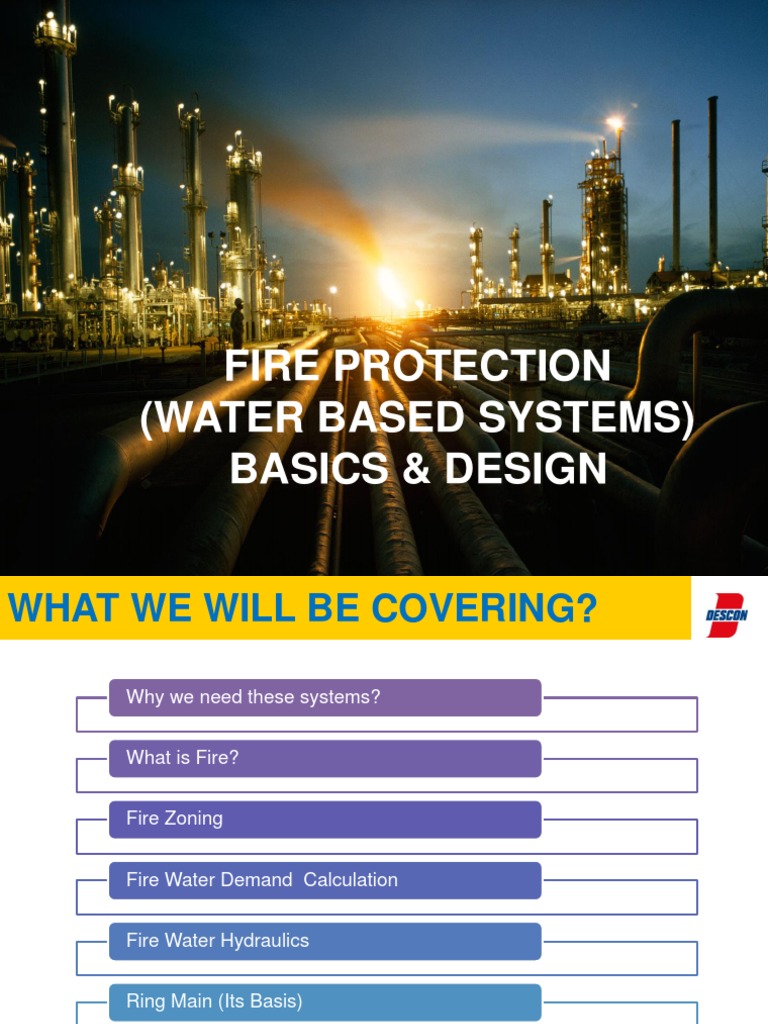 Fire Protection (Water Based Systems) Basics & Design | PDF | Fires ...