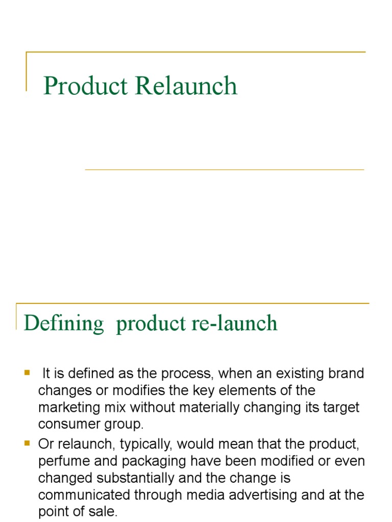 Product Relaunch | PDF | Brand | Business Economics