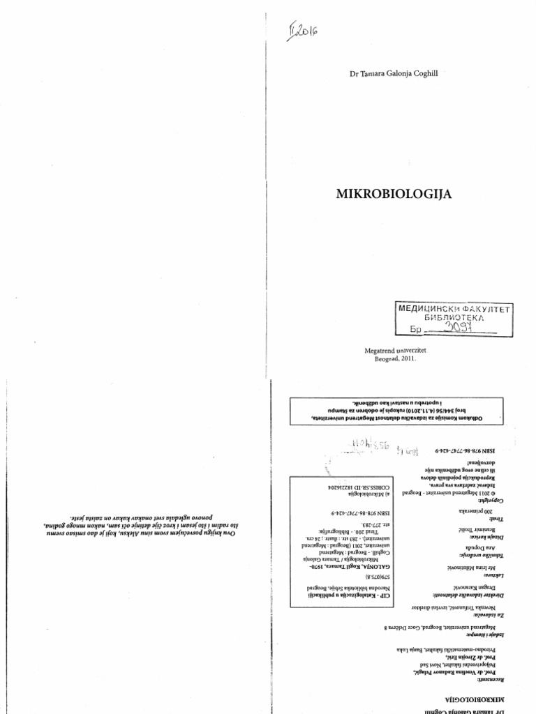 Mikrobiologija BEOGRAD 2011 | PDF