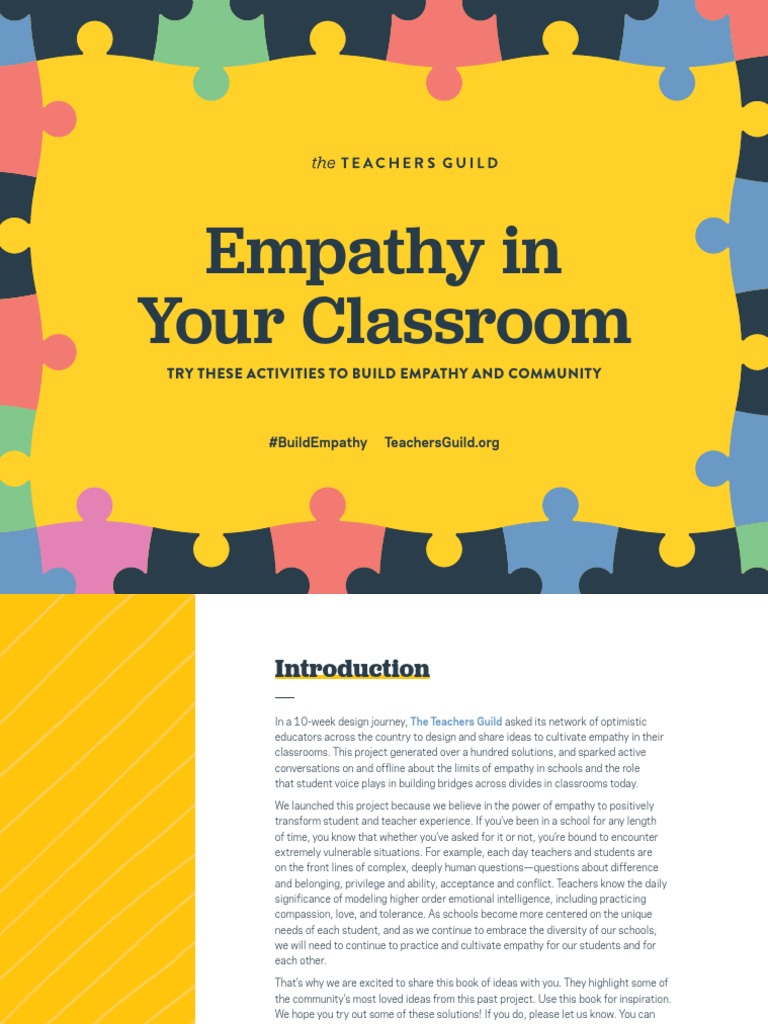 Empathy in Your Classroom Teachers Guild | Empathy | Classroom