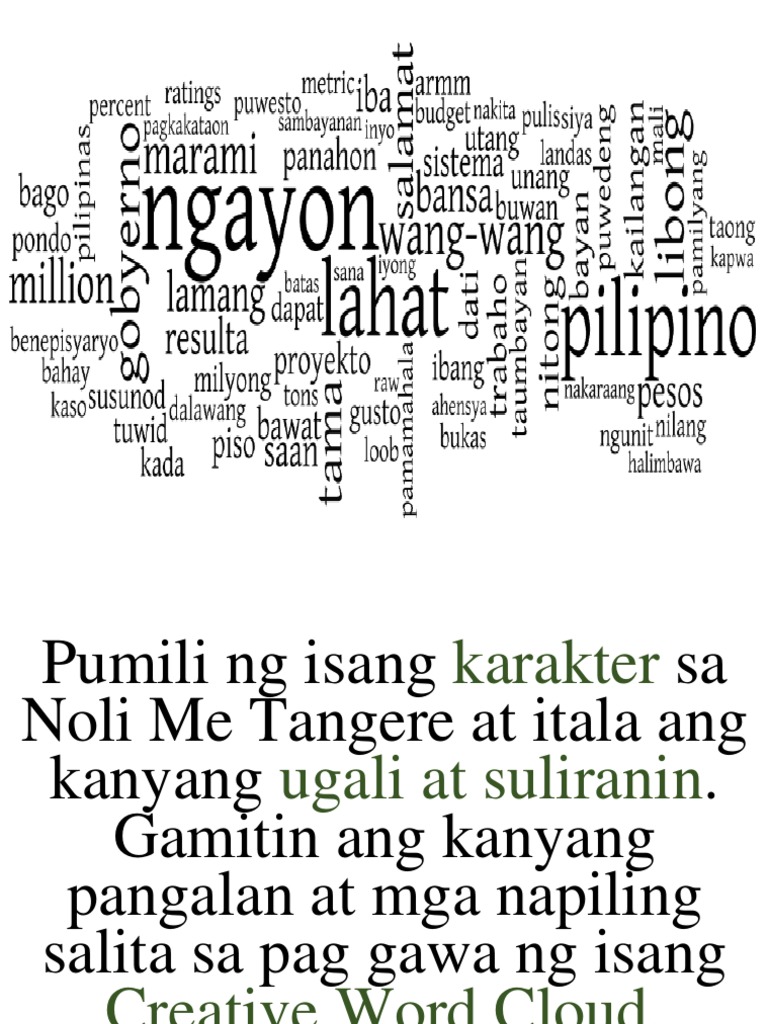 Word Cloud Activity | PDF