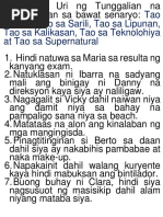 Q3 Pagkiklino Activity | PDF