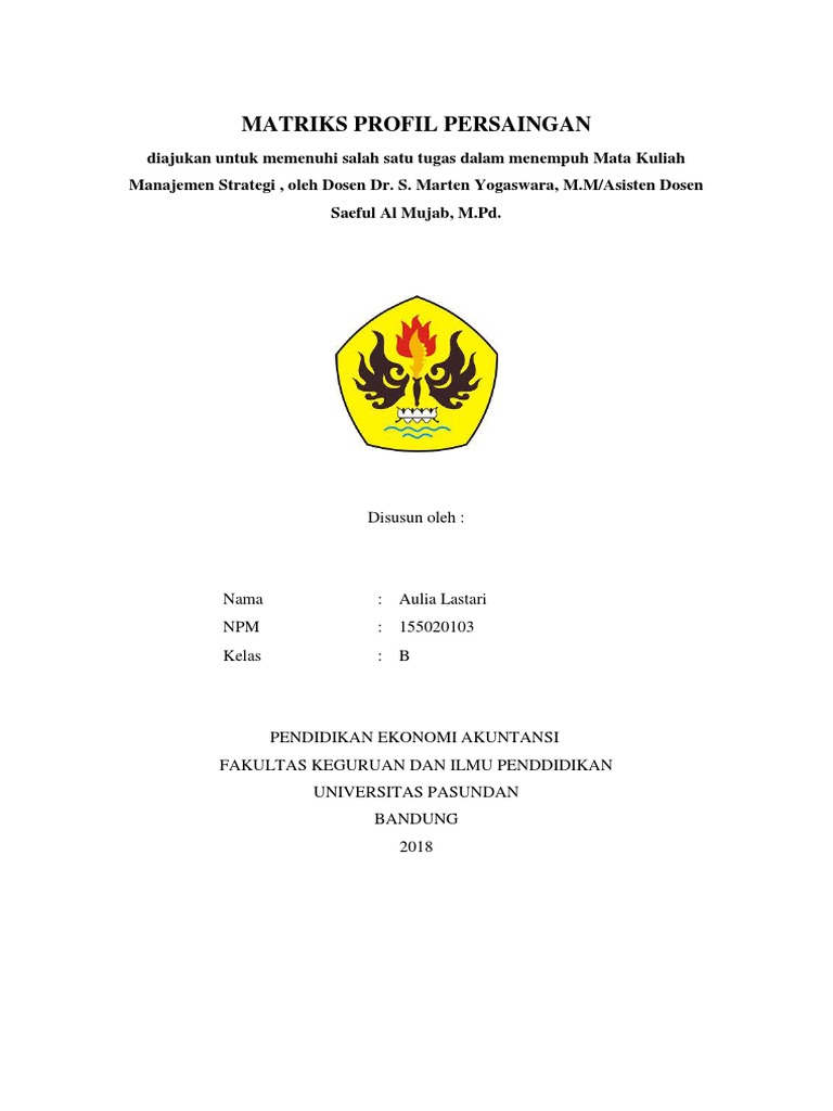 Matriks Profil Persaingan (CPM) - Aulia Lastari | PDF