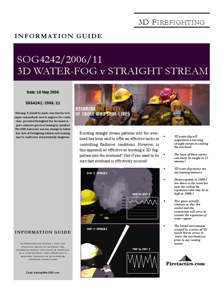 SOG4242/2006/11 3D Water-Fog V Straight Stream: Information Guide | PDF ...