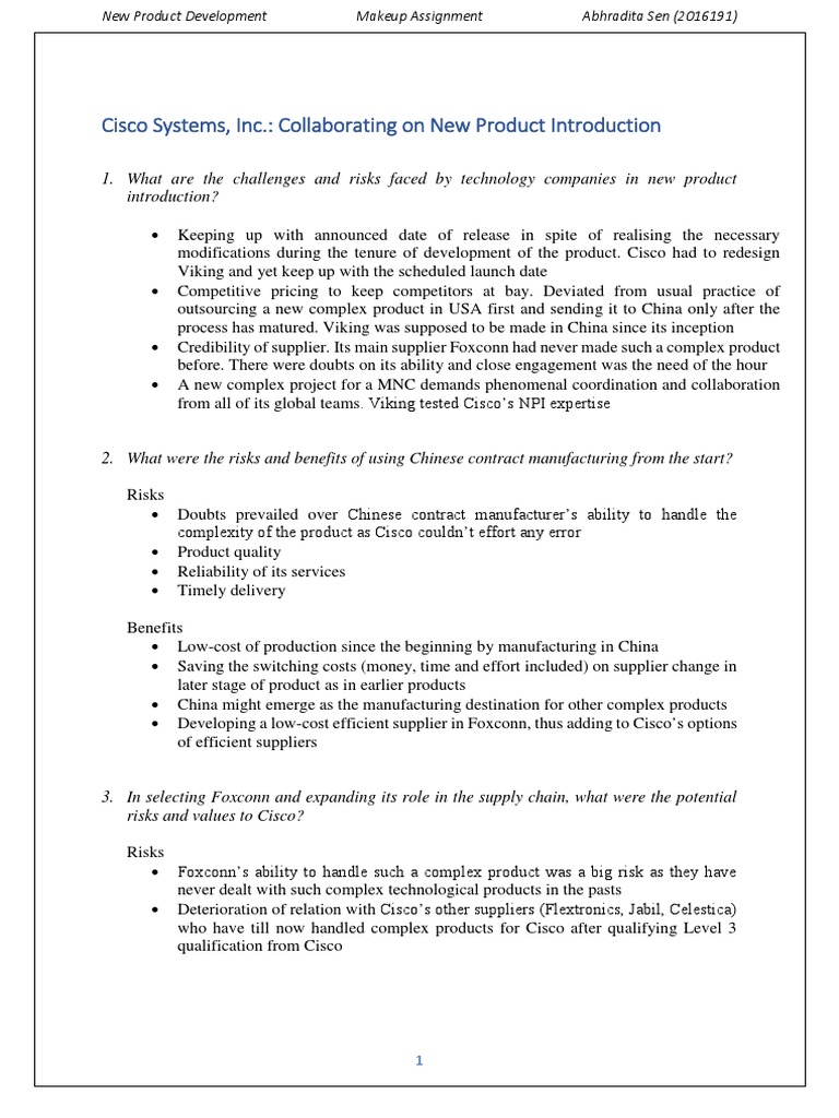 New Product Introduction by Cisco | PDF | Cisco Systems | New Product ...