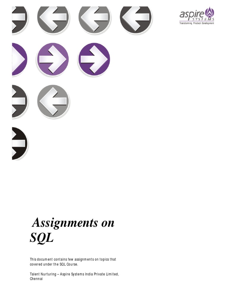 Assignment On SQL | Download Free PDF | Programmer | Sql