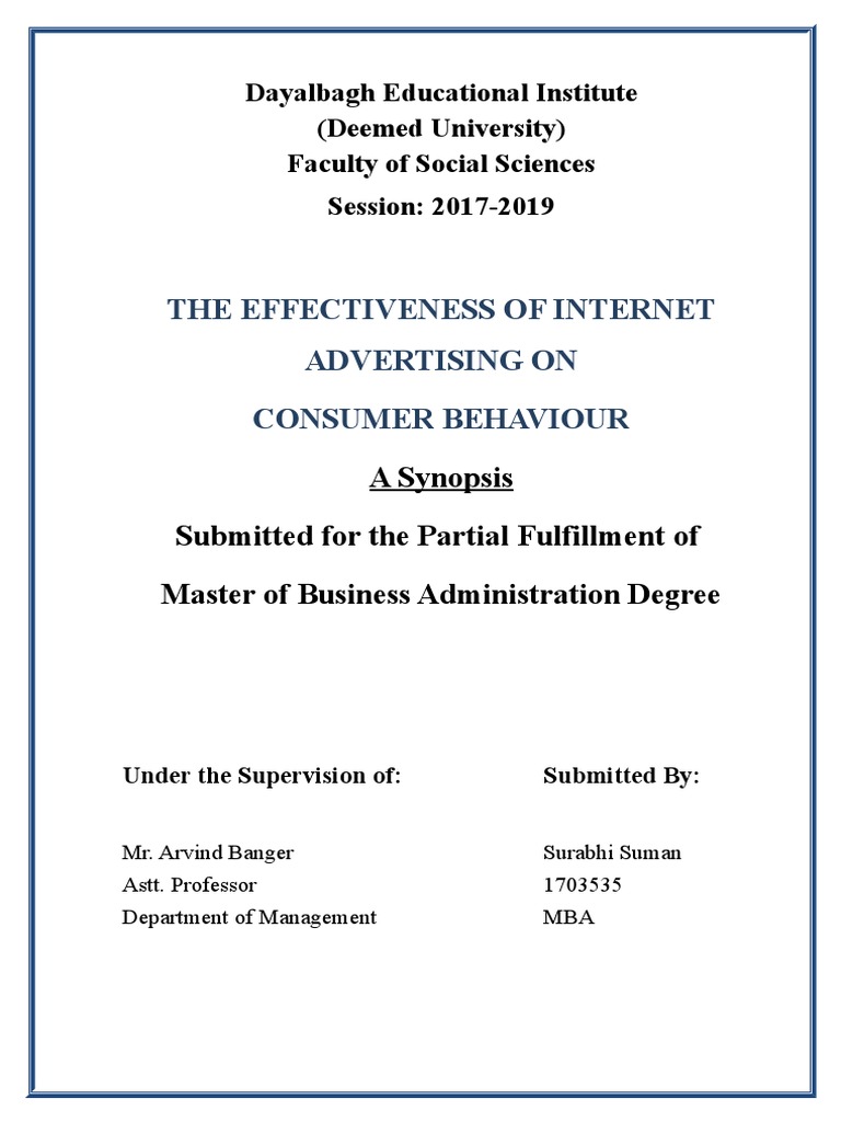 Internet Advertising's Impact on Consumers | PDF | Online Advertising ...