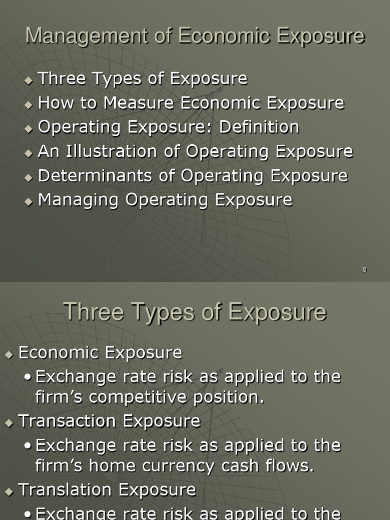 8 Economic Exposure | Download Free PDF | Exchange Rate | Hedge (Finance)