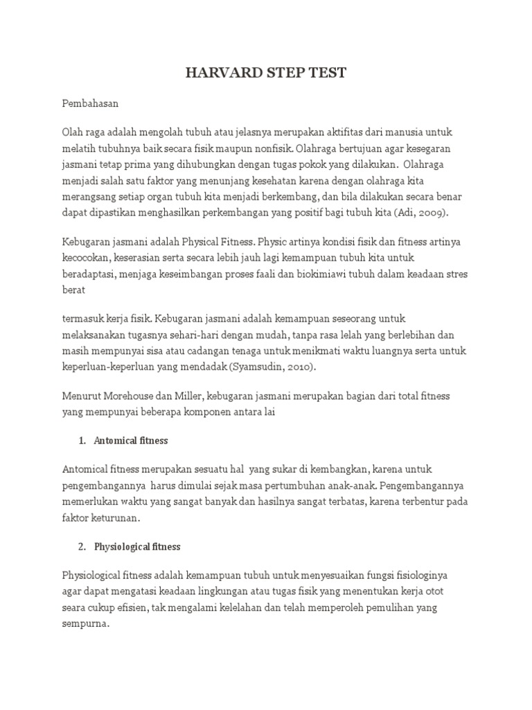 FAKTOR YANG MEMPENGARUHI KEBUGARAN JASMANI DAN PENGUKURAN DENGAN ...