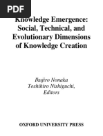 Nonaka, I. and Takeuchi, H. (1995) | PDF | Tacit Knowledge | Experience