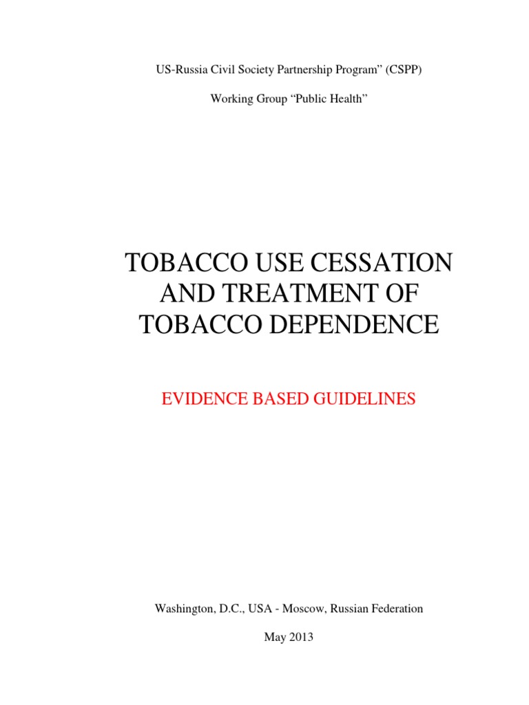 Smoking Guidelines - en | PDF | Smoking Cessation | Substance Dependence