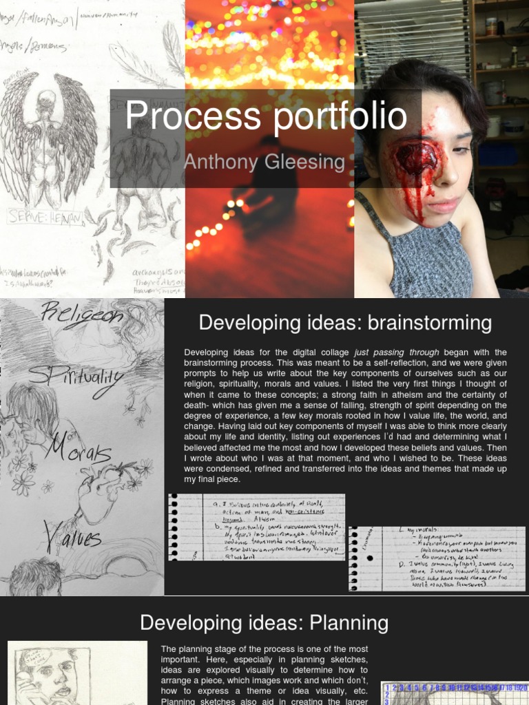 Process Portfolio 2 | Download Free PDF | Paintings | Adobe Photoshop