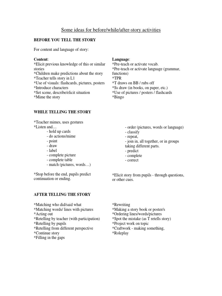 How To Tell A Story | PDF