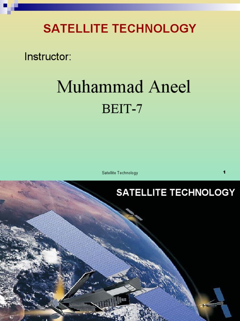 Overview of Satellite Technology | PDF | Communications Satellite ...