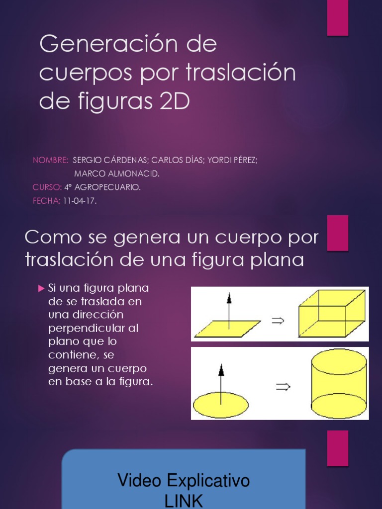 Cuerpos por Traslación de Figuras 2D | PDF