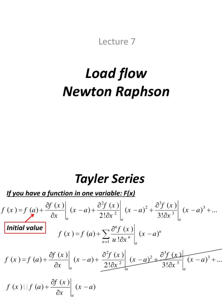 Newton Raphson Load Flow Method | PDF | Mathematical Analysis | Analysis