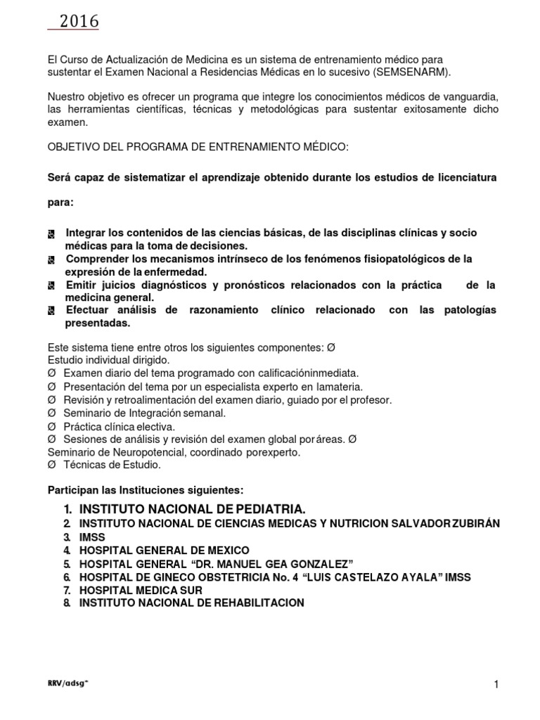 Temario ENARM PDF | PDF | Dominancia (Genética) | Vacunas
