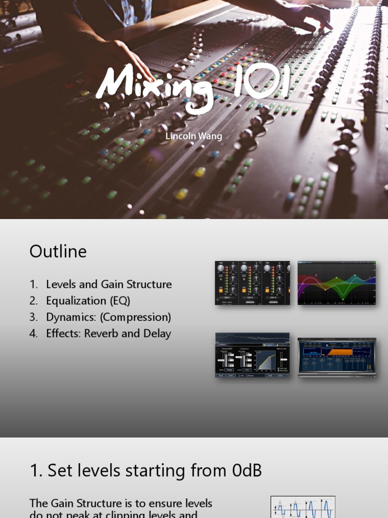 Mixing 101 | PDF