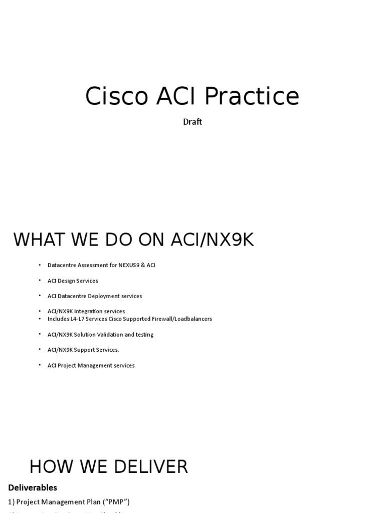 Nexus Aci Practice | PDF | Data Center | Cisco Systems