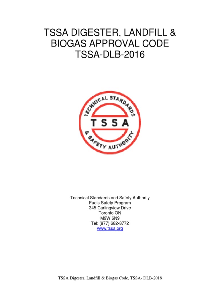 Tssa DLB 2016 | PDF | Pipe (Fluid Conveyance) | Safety